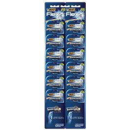 Grupo Batista Aparelho De Barbear Flex 3 Azul Cartela C/12 Grupo Batista